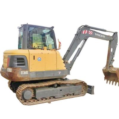 China Volvo EC60 Crawler Chain Excavator 6 Ton Slightly Used with Original Pump and Health for sale