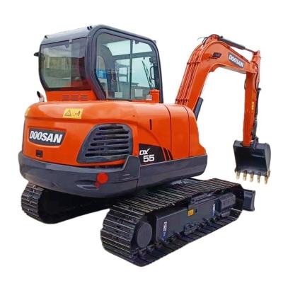 Κίνα 0.21 m3 χωρητικότητα κουβάς Doosan DX55 Crawler Chain Excavator στην Κορέα με ισχυρή ισχύ προς πώληση