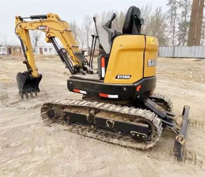 Κίνα Μίνι Sany SY26U εξορυκτής 26ton λειτουργικό βάρος ρυμουλκούμενη αλυσίδα χαμηλή κατανάλωση καυσίμου προς πώληση