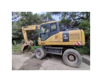 Κίνα 16 τόνων Ιαπωνία Μίνι Εκσκαφέας Komatsu PC160 PC PW 160 με βάρος μηχανής 16000 KG προς πώληση