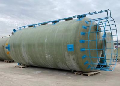 Chine Frp Grp Réservoir de stockage horizontal Réservoir d'eau souterrain Réservoir de carburant Réservoir acide Grande capacité à vendre