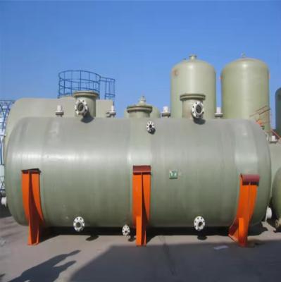 Chine Frp Grp Réservoir de stockage horizontal Réservoir d'eau souterrain Réservoir de carburant Réservoir acide Grande capacité à vendre