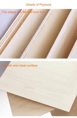 High Quality Plywood Wooden 13mm Plywood 3ft x 6ft Poplar Core Faced Plywood