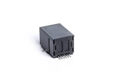중국 6 PIN Rj11 모듈 잭 블랙 비차폐 플라스틱 유숙 FR52 UL94V-0 정각 TM56S511SXX41 판매용