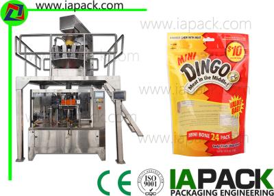 China Van de Zak de Roterende Premade van het puppyvoedsel Korrels die van de de Zakmachine Grote Capaciteit inpakken Te koop