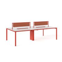 FLEX Modern 4 Person Workstation With Generous Face To Face Design Ample china FLEX Modern 4 Person Workstation With Generous Face To Face Design Ample