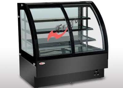 Cina Vetrina Front Sliding Door, contenitore per esposizione di vetro dell'esposizione dell'alimento di 3 scaffali del forno in vendita