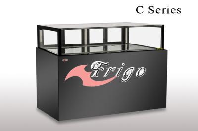 Cina Varia dimensione - portello scorrevole nero dell'esposizione del refrigeratore del dolce da 1 - 6 gradi in vendita