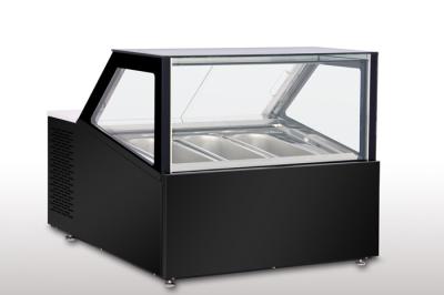 Китай Встречная верхняя витрина Ventilatioin Gelato охлаждая -16 к -20 лотку степени 4pcs 5L Gelato продается
