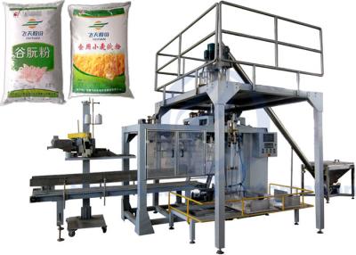 China Máquina de embalagem do pó da grande capacidade, máquina de empacotamento 10kg da farinha de trigo a 50kg à venda