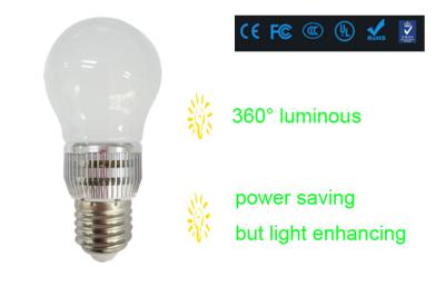 中国 6500K は乳白色の白い貝が付いている白い 5W E27 LED の地球の球根 Dimmable を冷却します 販売のため