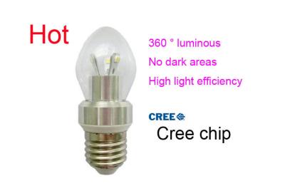 Cina Egg la copertura della radura di Dimmable della lampadina del globo di forma 3W E27 LED per illuminazione domestica in vendita