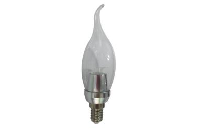中国 E14 明確なカバー RoHS が付いている省エネ 3W Dimmable LED の蝋燭の球根 販売のため