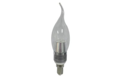 中国 360 度 5W E14 LED Dimmable LED の蝋燭の球根によっては明確なカバーとの形が開花します 販売のため