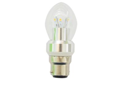 中国 3W LED ショッピング モールで使用される卵型の Dimmable LED の蝋燭の球根 360°beam の角度 販売のため