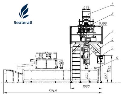 Κίνα Αυτοματοποιημένη μηχανή ζύγισης και συμπλήρωσης λαχανικών για κόκκους υλικών υψηλής αντοχής προς πώληση