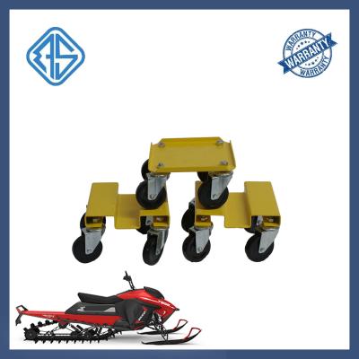 China Easy Move Snowmobile Dolly Casters 1500 Lbs Load Snowmobile Moving Wheels TPE PP for sale