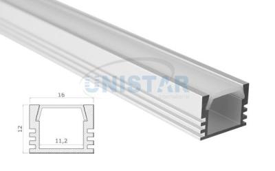 China Streifen-Profil-Wohnung des PDS4-ALU Reihen-tiefer Oberflächenberg anodisierte Aluminium-LED zu verkaufen