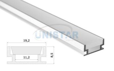 China HR-ALU Reihe Hochleistungsflache LED Profil-Aluminiumwohnung für LED-Band-Licht zu verkaufen