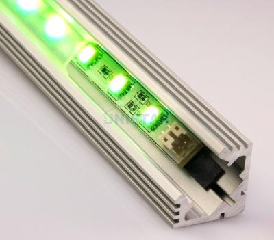 China der Reihen-45-ALU Streifen-Profil Ecken-Berg-des Aluminium-LED mit Opalmatt- und halb klarer Abdeckung zu verkaufen