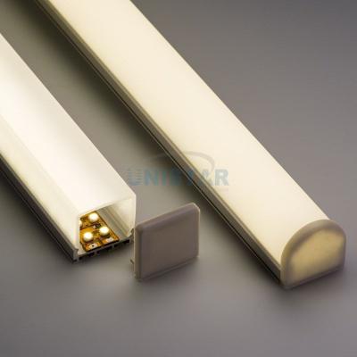 China Anodisierte Aluminium-LED Profil-Wohnung der GIP-Reihen-Oberflächen-Berg für LED-Streifen zu verkaufen
