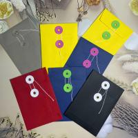 Quality 180gsm Coloured Paper String Envelope Logo Printing for Office Business Documents for sale