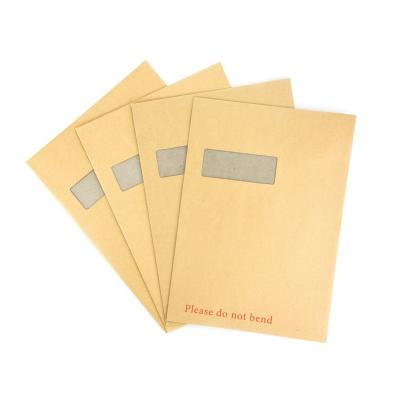 Promotion Grey Board Backed Envelopes with Custom Logo and Kraft Paper Safe