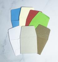 Quality Small Square Coin Envelopes Colour Paper Money Envelopes for Coin And Seed 2 x 2 inch for sale