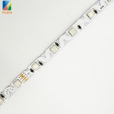 중국 S 모양 Zigzag RGB LED 스트립 60LED/M DC24V 원격 제어 판매용