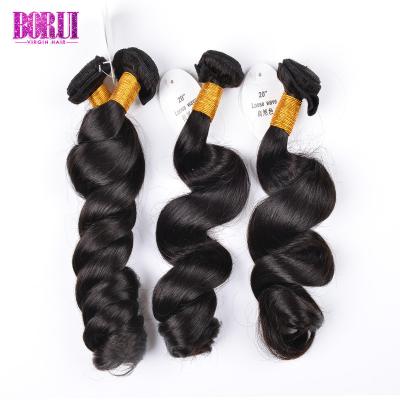 China O cabelo fraco malaio não processado da onda do cabelo humano empacota o transporte da gota à venda