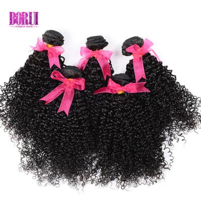 Cina Pacchi ricci crespi dei capelli umani del tessuto dei capelli naturali peruviani vergini di Wave in vendita