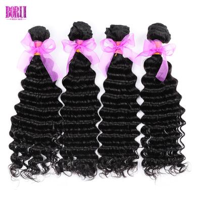 Cina di 10a 100% dei capelli umani di estensioni pacco indiano vergine dei capelli di Wave in profondità nessuno spargimento in vendita