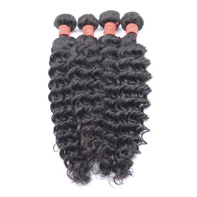 中国 Virgin Human Curly Hair Weave Extension Deep Wave Brazilian Hair Bundle 販売のため