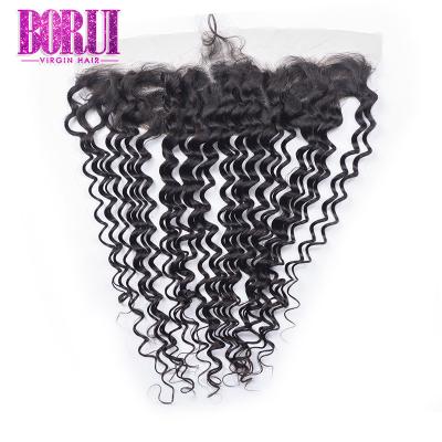 Cina pizzo svizzero pre colto brasiliano in profondità riccio del frontale del pizzo dei capelli del grado 10a in vendita