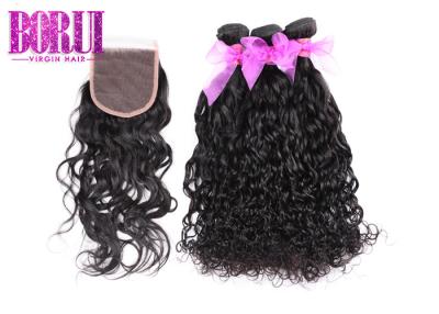 China onda de água original da extensão malaia do cabelo 12a humano nenhum derramamento não processado à venda