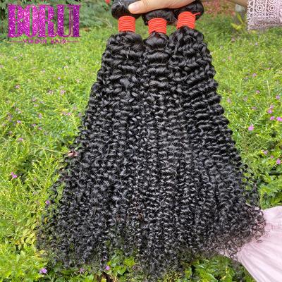 Cina Trama naturale riccia crespa peruviana dei capelli umani di colore dei capelli umani del tessuto del ricciolo di Jerry del vergine in vendita