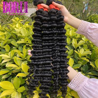 Cina Il pacco profondo brasiliano crudo vergine di Wave si occupa dei capelli stati allineati cuticola estratti doppio della chiusura in vendita