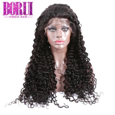 Cina 360 ricci profondi merlettano il grado peruviano dei capelli umani 10A della parrucca frontale nessuno spargimento in vendita
