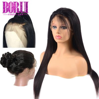 Cina Parrucche vergini brasiliane dei capelli umani, diritto 360 di seta frontali e pacchi in vendita