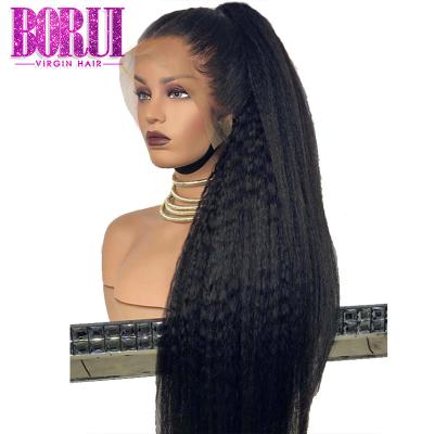 Cina Capelli umani vergini brasiliani diritti di Yaki, parrucca piena pre colta del pizzo 360 in vendita