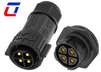 Quality Waterproof 4 Pin Male To Female Connector Circular Panel Mount Connector IP67 for sale