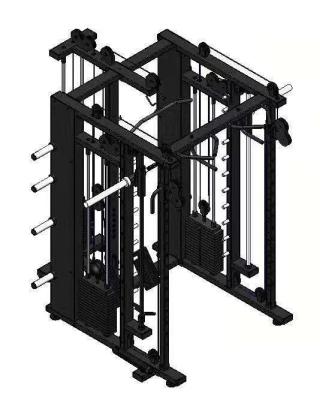 中国 多機能商用体育館 スタック スミス 家庭用体育力トレーニング用機械 販売のため