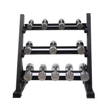 Tamaño de cartón 1230*460*120mm Sillones de peso libre para el gimnasio comercial 3 niveles de mancuernas