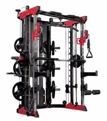 Cina Multifunzionale Smith Machine Rack per l'allenamento di forza Grande e personalizzabile in vendita
