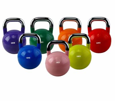 China Ginásio Fitness Unisexo Colorido Pintado Ferro Fundido Kettlebells para Treinamento de Força à venda