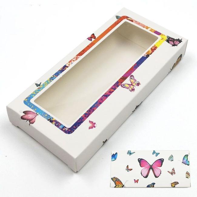 Wholesale Diamond Eyelash Lash Packaging Book Shape Magnet Box 3D Mint Eyelashes Vendor Customized Magnetic Cardboard Boxes False Nail Packaging Box with Window