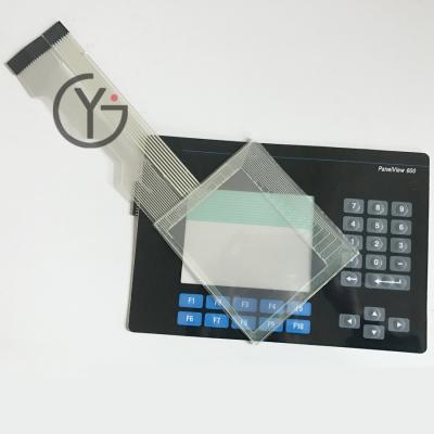 China NEW 136*118mm Touch glass with Membrane Keypad for PanelView 600 2711-B6C10 for sale
