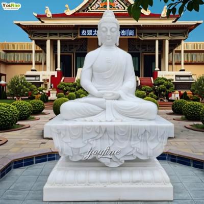 China Popular Marble Life Size Buddha Statue for sale