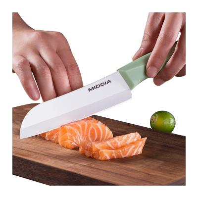 Κίνα 5 ιντσών κεραμικό μαχαίρι Santoku Chef με κάλυψη Ιαπωνικό Ζιρκόνια ξυράφι κοφτερό μαχαίρι προς πώληση