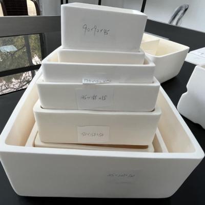 중국 미디아 알루미나 세라믹 포르셀렌 오븐 용 크루시블 실린더 / 평면 바닥 / 곡선 판매용